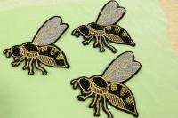 China ODM Embroidered Patches For Clothes , 10cm*9cm Puff Embroidery Patches for sale