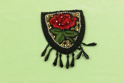 China Tassel Beaded 3D Embroidery Patches Multicolored For Multiusage for sale