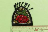 China Tassel Beaded 3D Embroidery Patches Multicolored For Multiusage for sale