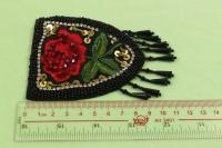 China Tassel Beaded 3D Embroidery Patches Multicolored For Multiusage for sale