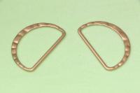 China Flat Decorative Buttons For Clothing D Shaped Alloy Material 45mm Long for sale