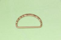 China Flat Decorative Buttons For Clothing D Shaped Alloy Material 45mm Long for sale