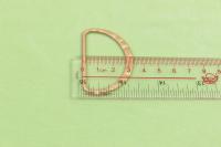 China Flat Decorative Buttons For Clothing D Shaped Alloy Material 45mm Long for sale