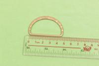 China Flat Decorative Buttons For Clothing D Shaped Alloy Material 45mm Long for sale