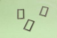 China Rectangle  Custom Buttons For Clothing 30mm Long Bubblefree Granulefree for sale