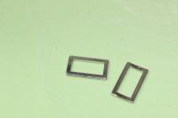 China Rectangle  Custom Buttons For Clothing 30mm Long Bubblefree Granulefree for sale