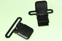 China Clip Cute Buttons For Clothes , Black Multiusage Decorative Metal Buttons for sale