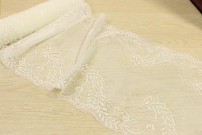 China Lightweight Lingerie Lace Trim Scalloped Unirritable Skinfriendly for sale