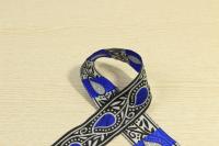 China Black Woven Twill Tape 35mm Width Nonelastic Jacquard Knitting for sale