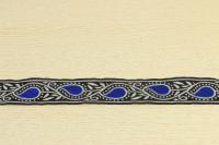 China Black Woven Twill Tape 35mm Width Nonelastic Jacquard Knitting for sale