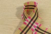 China Scottish Tartan Woven Tapes 32mm Width Herringbone Pattern For Multipurpose for sale