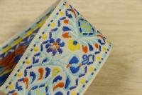 China Clothing Decorative Woven Tapes Jacquard Webbing 40mm Width Polyester Material for sale