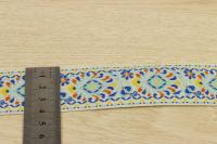 China Clothing Decorative Woven Tapes Jacquard Webbing 40mm Width Polyester Material for sale