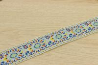 China Clothing Decorative Woven Tapes Jacquard Webbing 40mm Width Polyester Material for sale