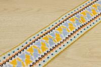 China Embroidery Polyester Herringbone Tape 3in Width Multicolored for sale