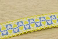 China Multicolored Picot Polyester Woven Tape , Jacquard Fabric Webbing Tape for sale
