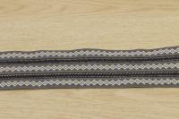 China Jacquard Webbing Polyester Fabric Tape Multilayer Grey Grosgrain for sale