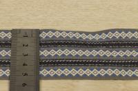 China Jacquard Webbing Polyester Fabric Tape Multilayer Grey Grosgrain for sale