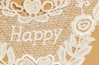 China Wedding Dresses Guipure Lace Applique Multifeature Letters Printed Watersoluble for sale