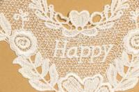 China Wedding Dresses Guipure Lace Applique Multifeature Letters Printed Watersoluble for sale