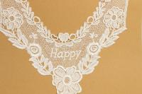 China Wedding Dresses Guipure Lace Applique Multifeature Letters Printed Watersoluble for sale