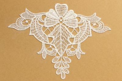 China Botanical Guipure Lace Applique DTM Polyester Material For Multiusage for sale
