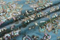 China Ultramodern Lace Fabric For Dressmaking Glitz Sequin Equipped Multifunctional for sale