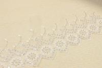 China Embroidered Bridal Trim By The Yard For Dresses Nonstretched for sale
