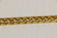 China 680mm Heavy Duty Aluminum Chain , Weldless Gold Handbag Chain for sale
