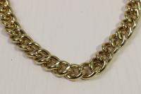 China Zeronickel Metal Handbag Chains , 14mm Decorative Metal Chain Electroplated for sale
