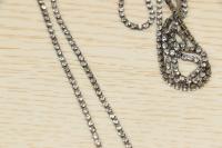 China nonirritable rhinestone necklace chain 49in Length For Multiusage for sale