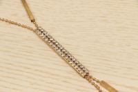 China 28in Metal Handbag Chains Leadless Cadmiumfree Rhinstone Bar for sale