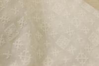 China OEM Cotton Embroidered Lace Fabric Multifunctional Semitransluscent Guipure for sale