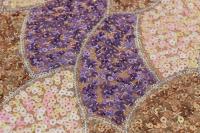 China Embroidered Bridal Lace Fabric By The Yard Multipurpose Multipatterned for sale