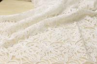China Chemical Allover Lace Fabric OEKO TEX 100 Approved Breathable OEM Available for sale