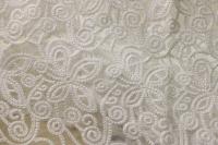 China Chemical Allover Lace Fabric OEKO TEX 100 Approved Breathable OEM Available for sale