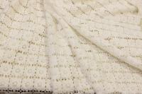 China 47in White Wedding Lace Fabric , Multipurpose white net lace fabric for sale