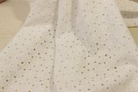 China 15yds Cotton Embroidered Lace Fabric Slim Transluscent For Multiapplication for sale