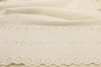 China Antitear Cotton Lace Fabric By The Yard , Wrinkleproof Cotton Net Lace Fabric for sale
