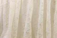 China Nylon Mesh Allover Lace Fabric Slightly Stretchable ODM Available for sale