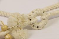 China Traditional Bohemian Bead Sea Shell Cotton Rope Belt For Waistband Or Curtain Tie for sale