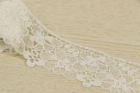 China Guipure Embroidered Lace Trim With 100% Polyester for sale