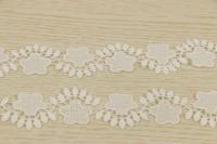 China Dentate Decorative Chemical Lace Trim 3CM 100% polyester for sale