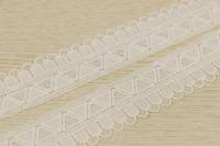 China Multiusage Geometric Shape Guipure Lace Trims 100% Polyester Any Color for sale