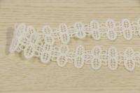 China Symmetrical Guipure Water Soluble Lace 100% Polyester 1.1 Inch Ribbon for sale