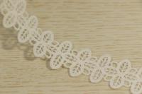 China Symmetrical Guipure Water Soluble Lace 100% Polyester 1.1 Inch Ribbon for sale