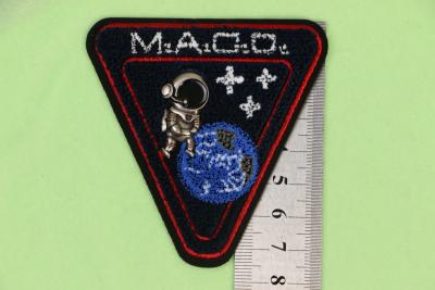 China Soft Triangle Toothbrush Astronaut Patch For Iron On Or Sew On Cloth Caps Backpack Bag for sale