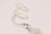 China Cotton Drawcord String With Decorative Iron Ball 3.5mm for sale