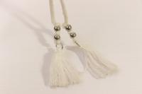 China Cotton Drawcord String With Decorative Iron Ball 3.5mm for sale
