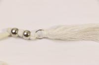 China Cotton Drawcord String With Decorative Iron Ball 3.5mm for sale